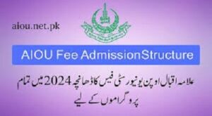 AIOU Fee Structure for All Programs - 2025